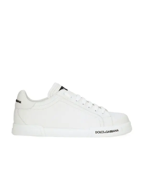 Dolce & Gabbana Logo Embossed Low-top Sneakers - White