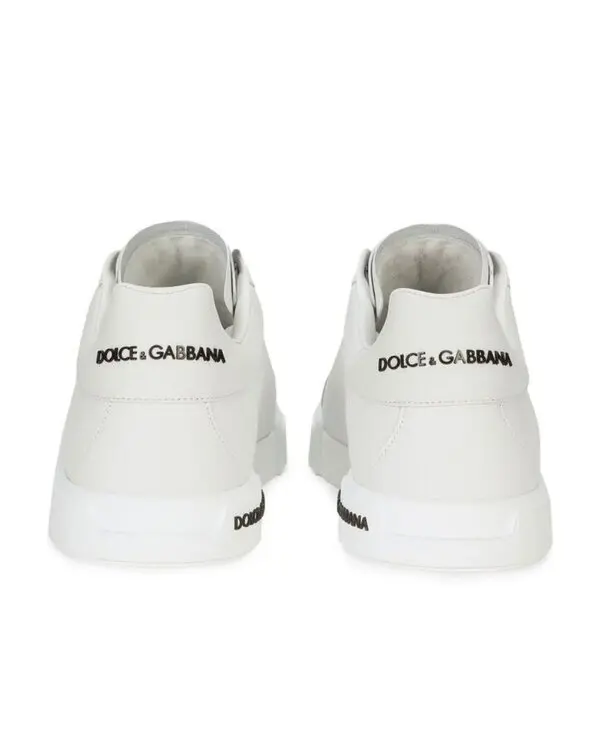 Dolce & Gabbana Logo Embossed Low-top Sneakers - White