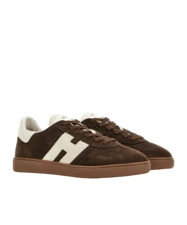 Hogan Logo-patch Low-top Sneakers - Brown