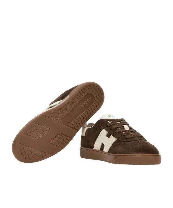 Hogan Logo-patch Low-top Sneakers - Brown