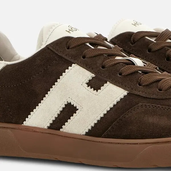 Hogan Logo-patch Low-top Sneakers - Brown