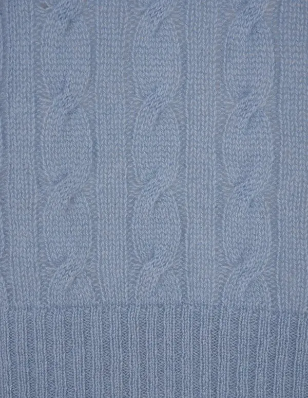 Etro Logo Embroidered Cable-knit Crewneck Jumper