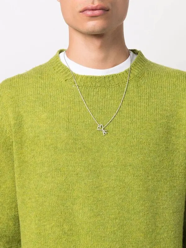 AMI Paris De Coeur Logo Pendant Necklace