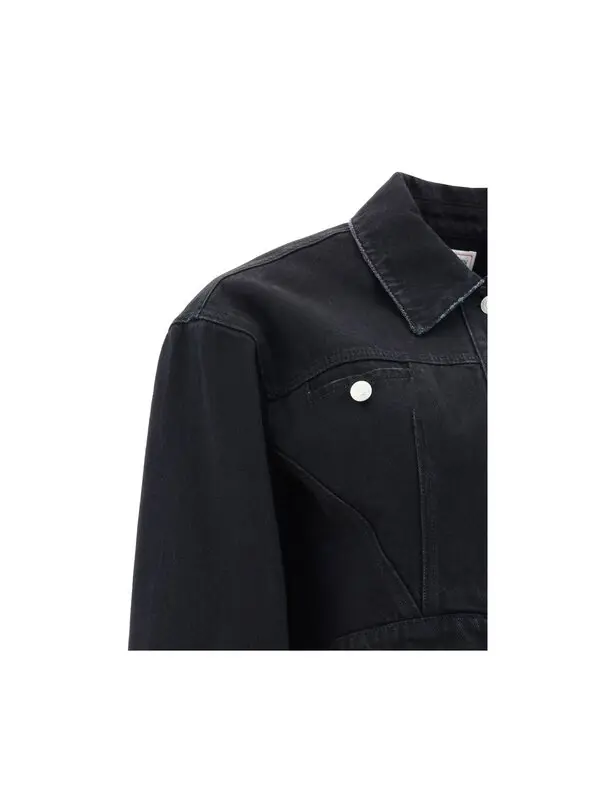 Alexander McQueen Cropped Denim Jacket
