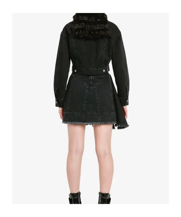 Alexander McQueen Cropped Denim Jacket