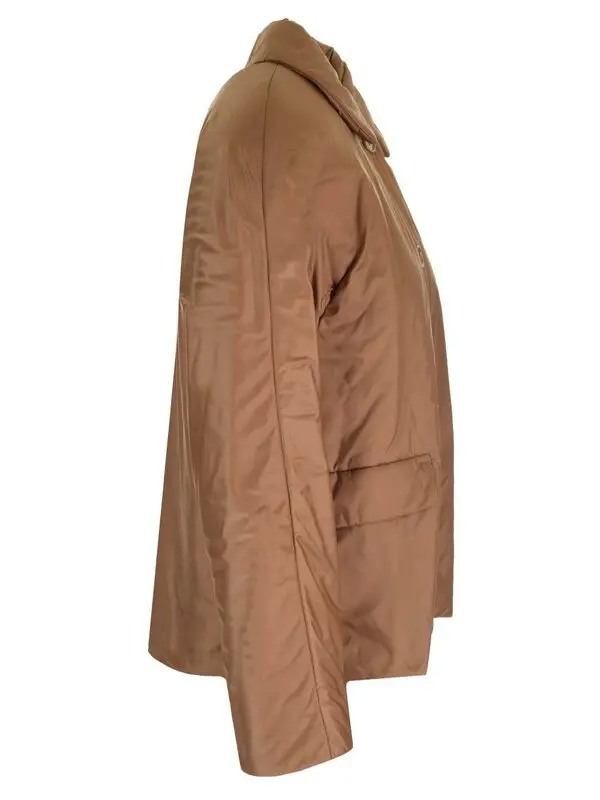 Max Mara Buttoned Padded Coat - Caramel