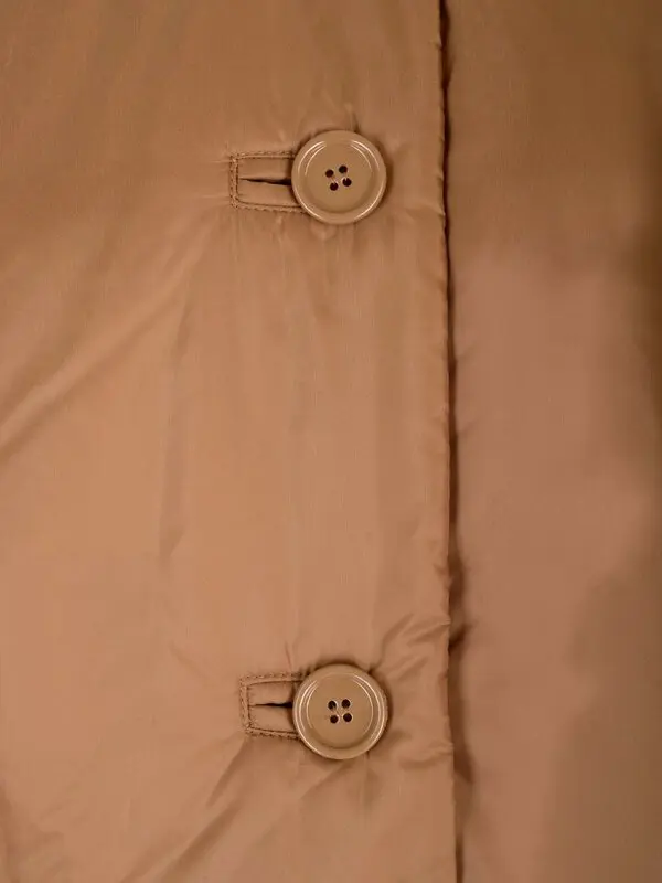 Max Mara Buttoned Padded Coat - Caramel