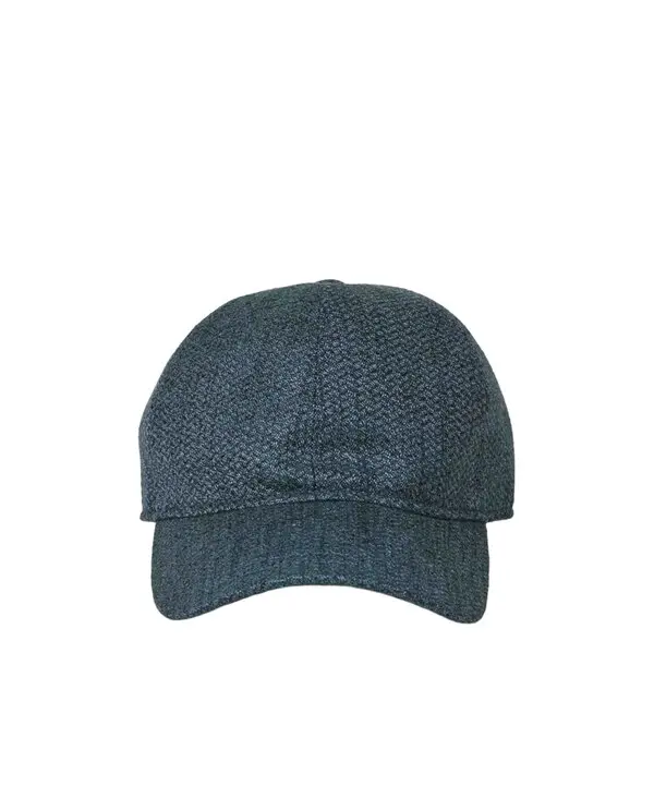 Borsalino Baseball Cap With Curved Brim - Black
