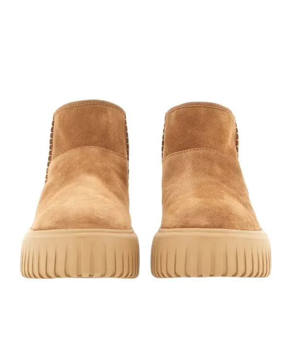 Hogan Round Toe Ankle Boots