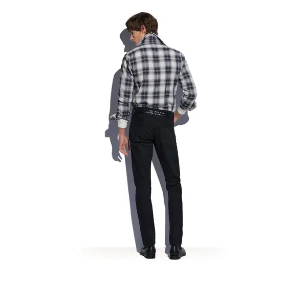 TOM FORD Checked Long-sleeve Shirt - Gray