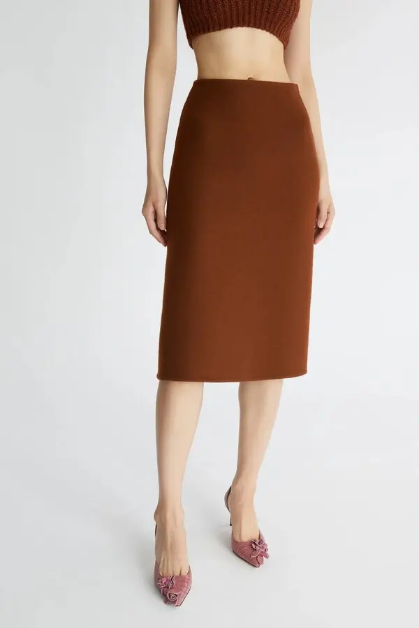Ermanno Scervino Wool Midi Skirt