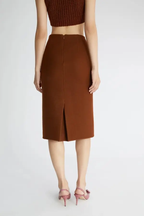 Ermanno Scervino Wool Midi Skirt