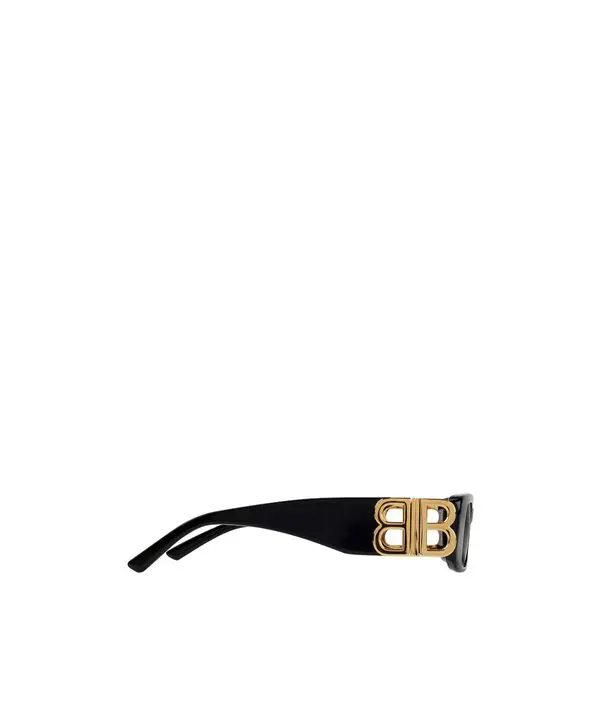 Balenciaga Dynasty Rectangle Sunglasses - Black