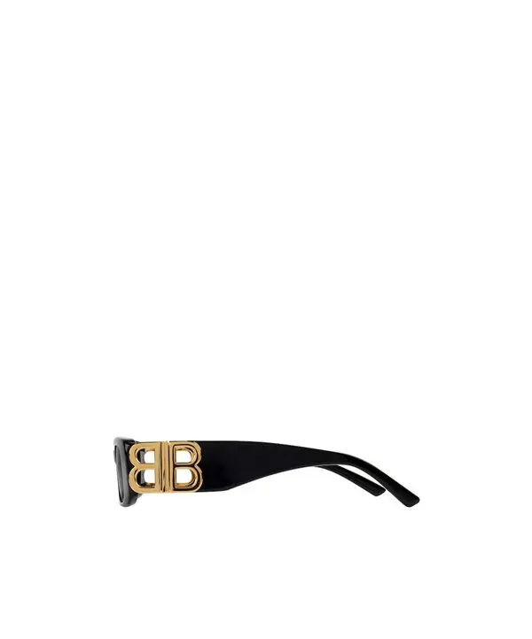Balenciaga Dynasty Rectangle Sunglasses - Black