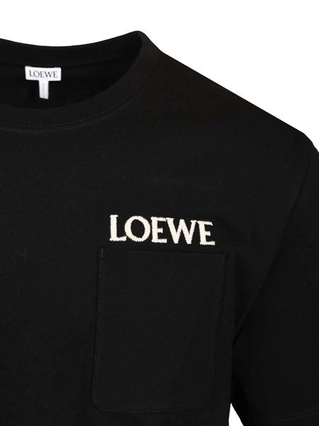Loewe Logo Embroidered Crewneck T-shirt