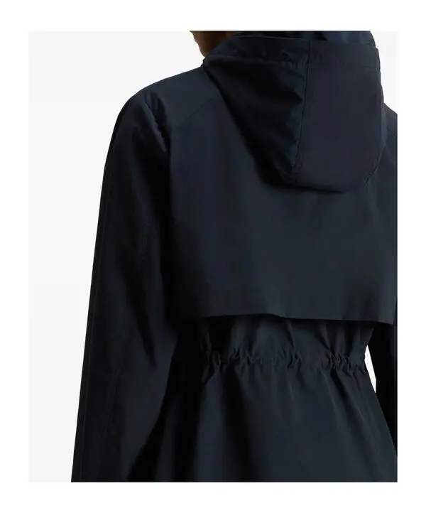 Woolrich Hooded Zip-up Jacket With Drawstring Waist - Black