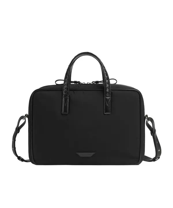 Bottega Veneta Crossroads Briefcase - Black