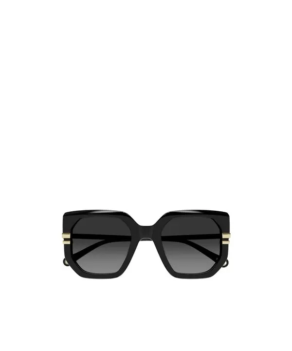 Chloé Eyewear Oversized Square Frame Sunglasses - Black
