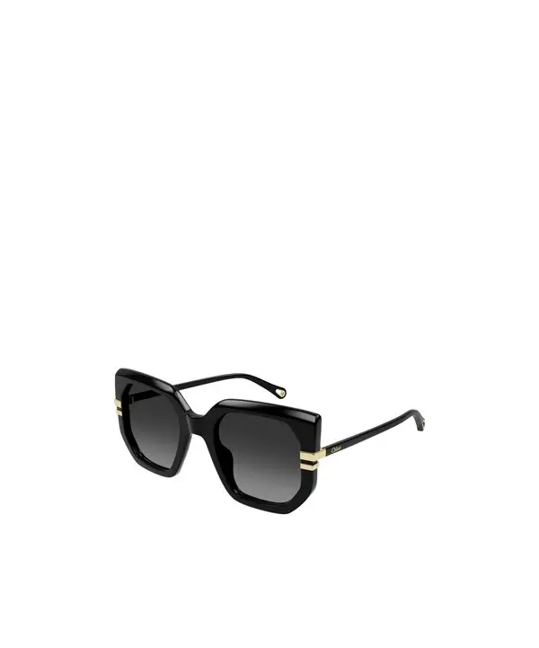 Chloé Eyewear Oversized Square Frame Sunglasses - Black