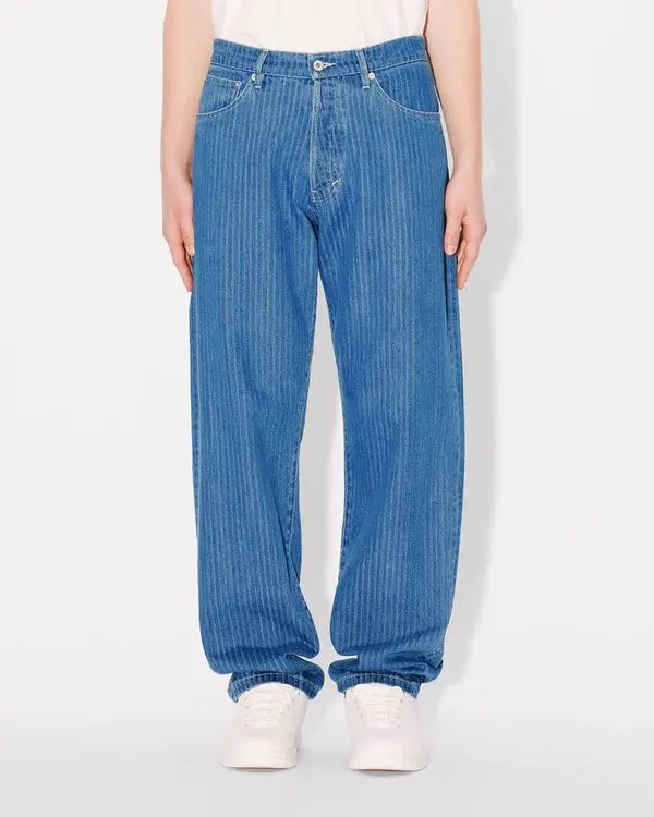 Kenzo Botan Loose Fit Jeans - Blue
