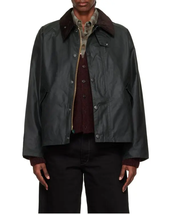 Barbour Long Sleeve Jacket With Lapel Collar