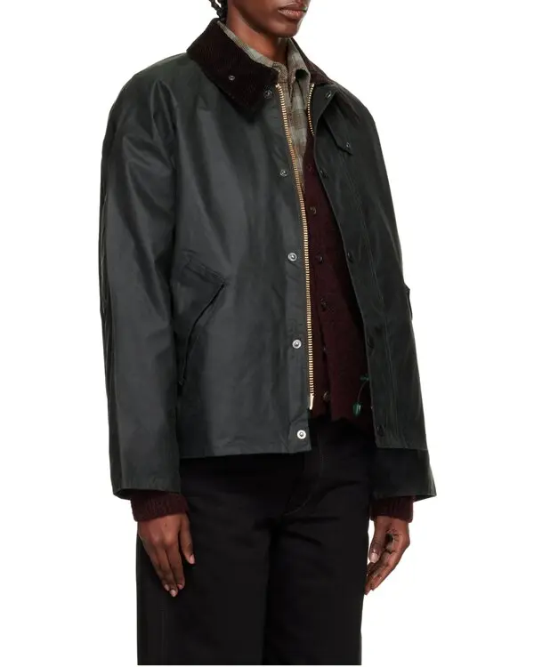 Barbour Long Sleeve Jacket With Lapel Collar