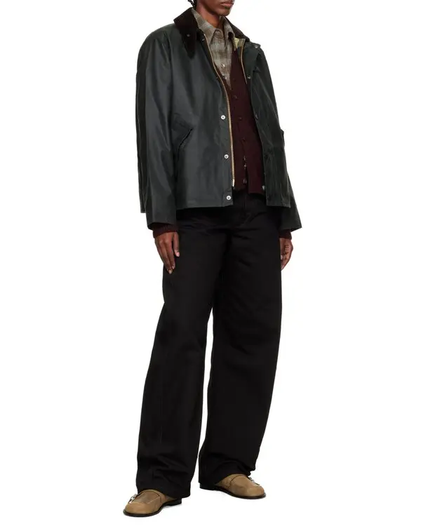 Barbour Long Sleeve Jacket With Lapel Collar