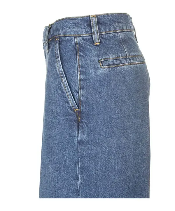 FRAME High-waist Wide-leg Jeans - Blue