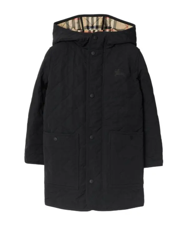 Burberry Quilted Hooded Coat
