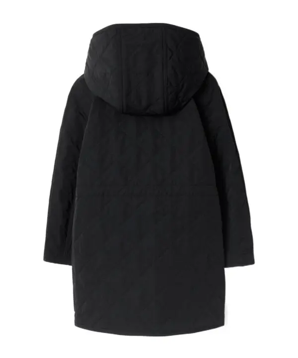 Burberry Quilted Hooded Coat