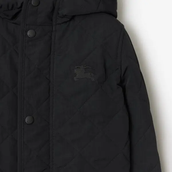 Burberry Quilted Hooded Coat