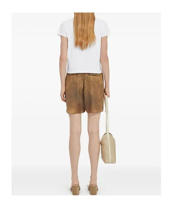 MAISON MARGIELA Short Sleeve Crewneck T-shirt With Numeric Signature Patch - White