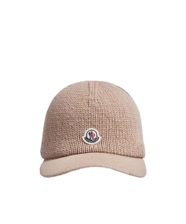 Moncler Knit Baseball Cap - Light Brown