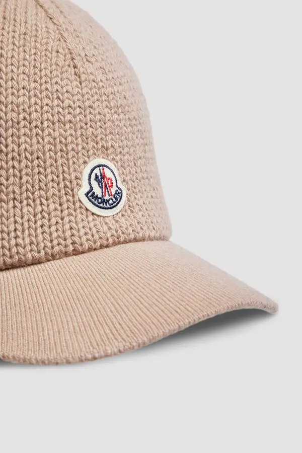 Moncler Knit Baseball Cap - Light Brown