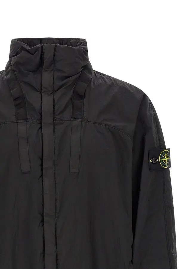Stone Island Logo Patch Bomber Jacket