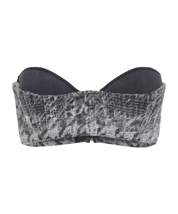 DIESEL® Zipper Bra - Gray