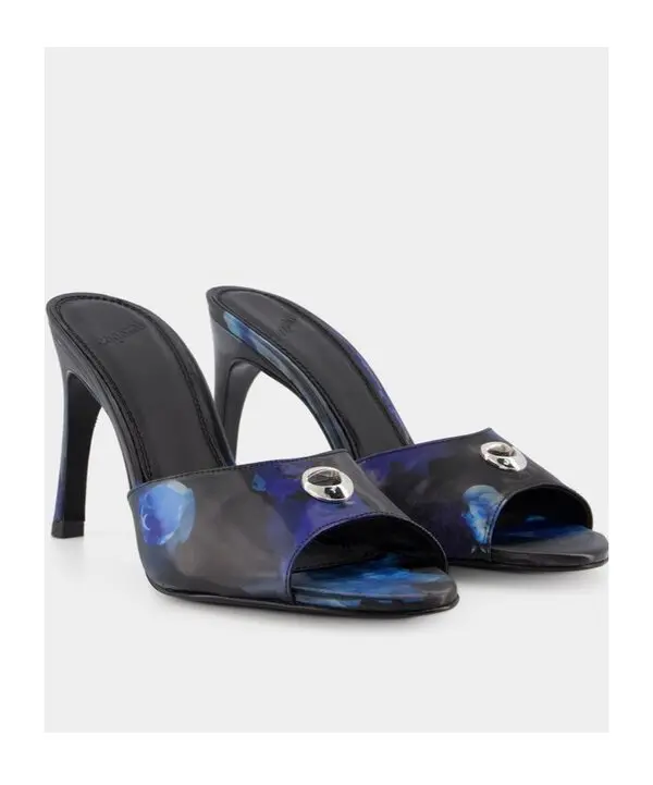 Coperni Holographic Logo Heeled Mules