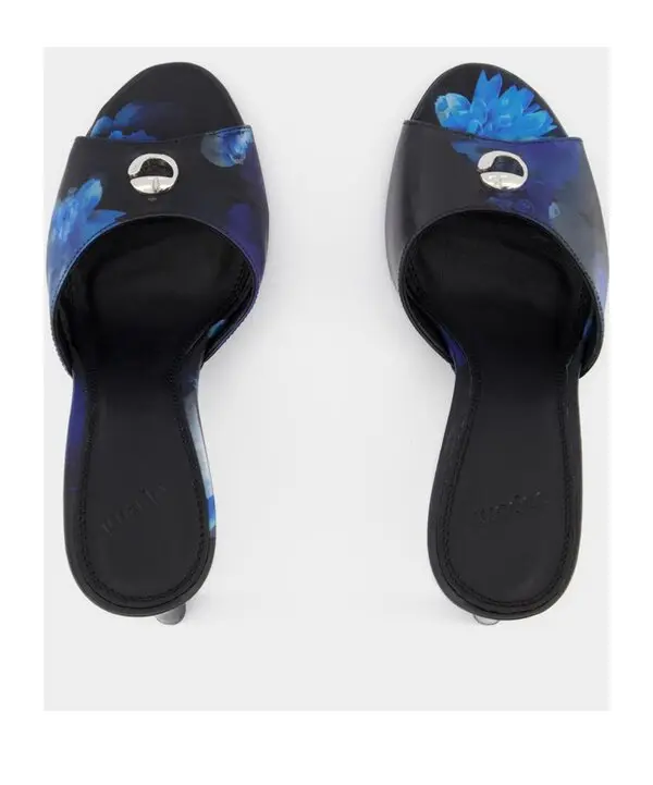 Coperni Holographic Logo Heeled Mules