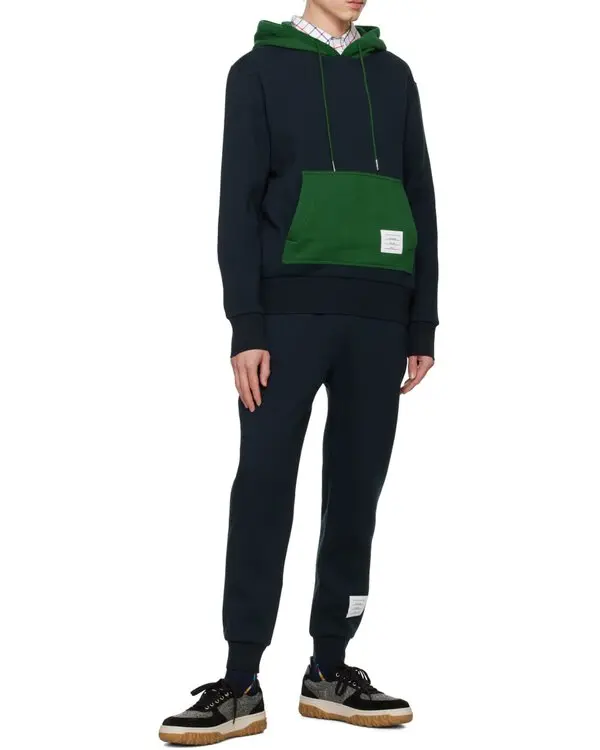 Thom Browne Color-blocked Drawstring Hoodie