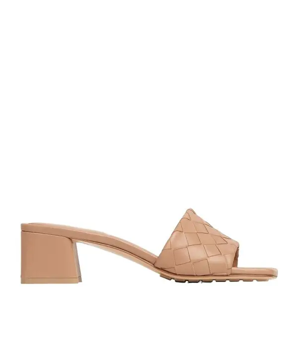 Bottega Veneta Square Toe Braided Mule