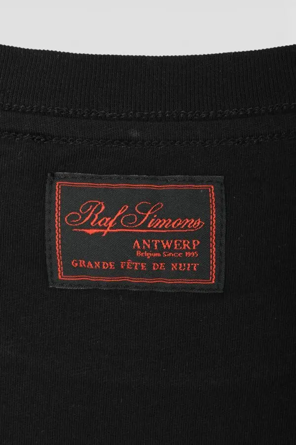 Raf Simons Slogan-print Short-sleeved T-shirt - Black