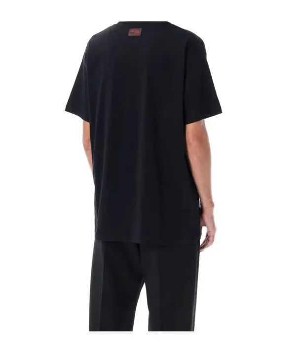 Raf Simons Slogan-print Short-sleeved T-shirt - Black