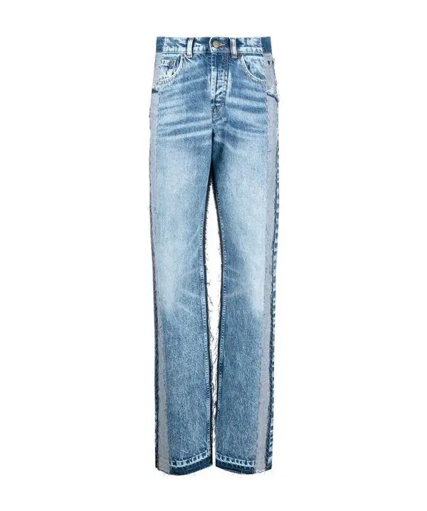 MAISON MARGIELA Spliced Patchwork Jeans - Blue