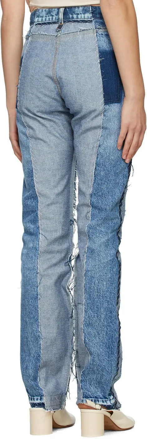 MAISON MARGIELA Spliced Patchwork Jeans