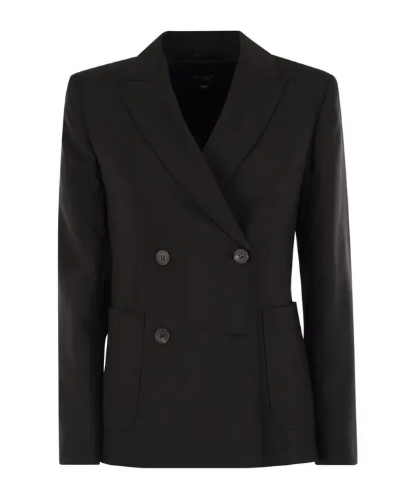 Max Mara Double Breasted Blazer - Black