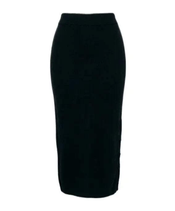 JIL SANDER Wool Midi Skirt