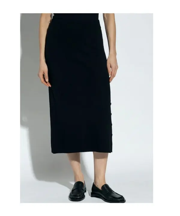 JIL SANDER Wool Midi Skirt