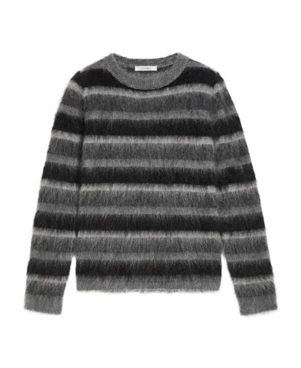 Max Mara Striped Round Neck Pullover