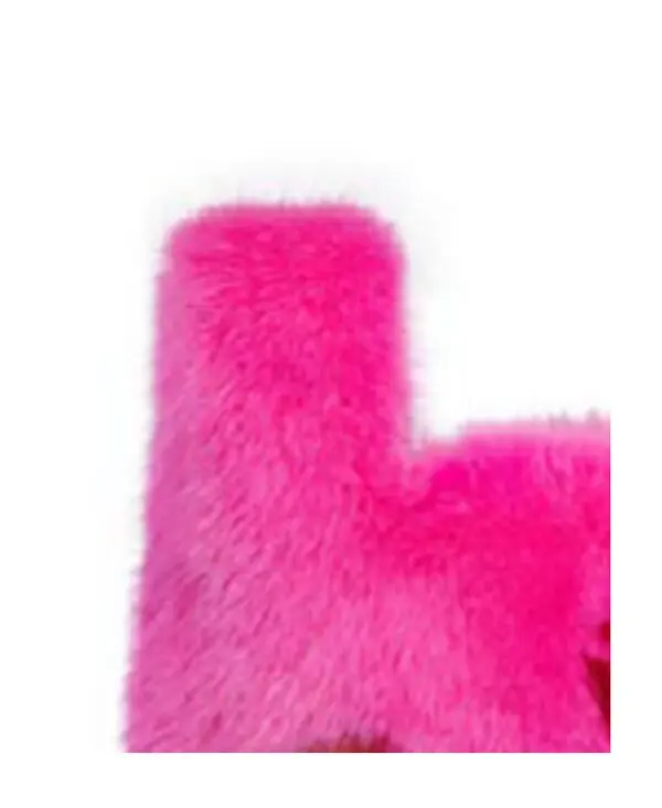 Simonette Ravizza Faux Fur Kiss Print Mini Bag - Pink