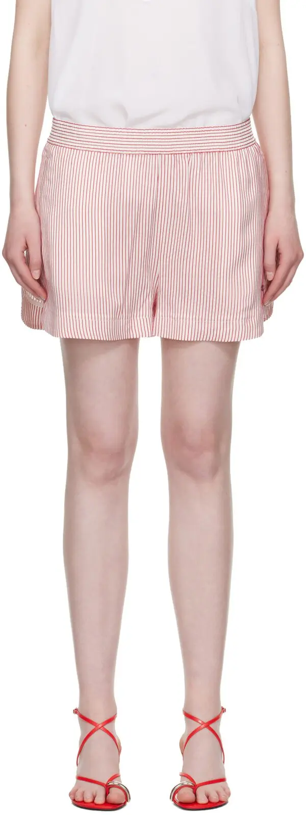 Stella McCartney Striped Silk Shorts